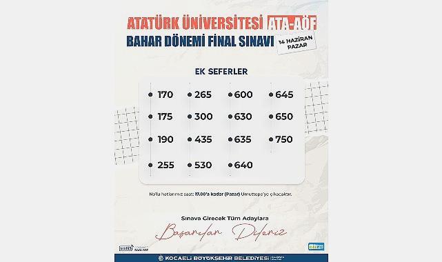 ATA-AÖF sınavına 15 farklı hat desteği | Ayancık Gazetesi